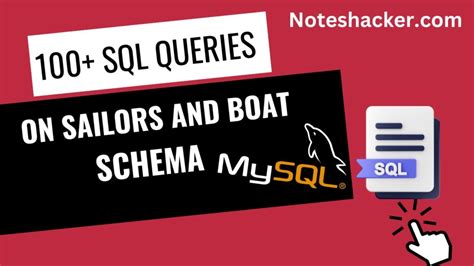 Sql Queries On Sailors And Boat Schema 100 Queries Noteshacker