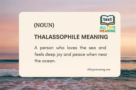 Thalassophile Meaning 5 Fascinating Facts And Usage Guide