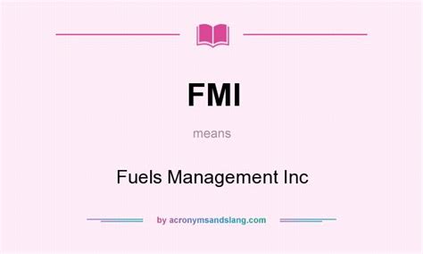 Fmi Fuels Management Inc In Undefined By