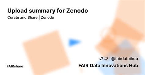 Upload Summary For Zenodo Fairshare