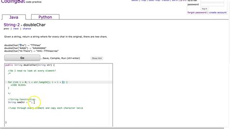 Codingbat Doublechar Java Youtube