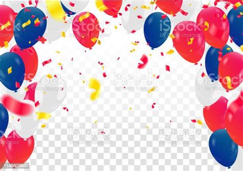 생일 풍선 템플릿입니다 럭셔리 반짝 다채로운 풍선 벡터 그래픽입니다 벡터 일러스트 레이 션의 생일 인사말 카드 디자인 전단지 포스터 기호 배너 웹 엽서 초대장 3차원 형태에