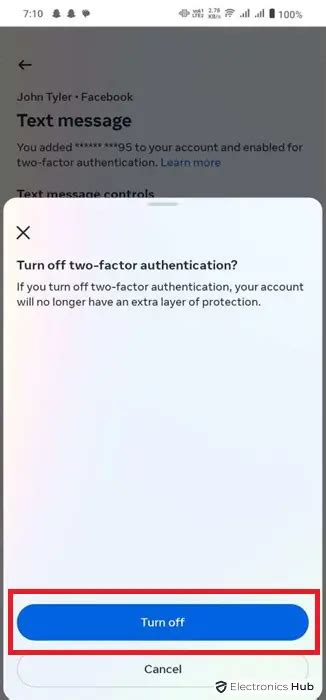 How to Turn Off Two Factor Authentication in Facebook? - ElectronicsHub