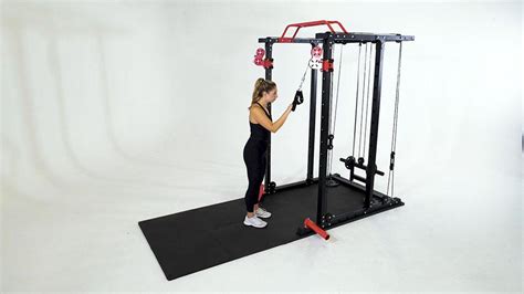 Cable Tricep Pushdown V Bar Jefit