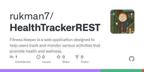 GitHub Rukman HealthTrackerREST Fitness Keeper Is A Web Application Designed To Help Users