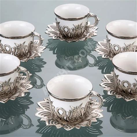 طقم فنجان قهوة تركية بالجملة 2020 Adwhit