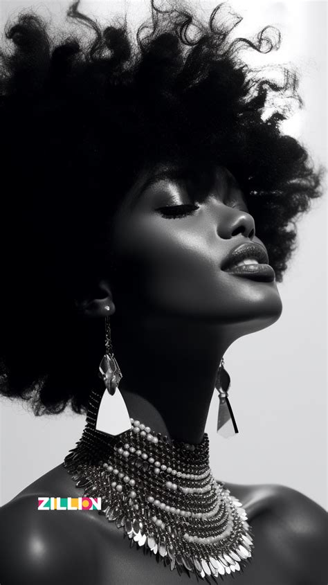 Black Beauty Black Model Wallpaper Powerful Women Portraits Black Side Profile