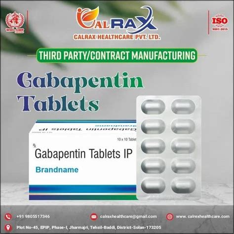 Gabapentin Tablets Ip 100mg At ₹ 150 Strip Gabapin In Baddi Id 2855759405473