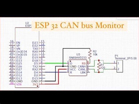 ESP32 CAN Monitor Сборка простейший монитор шины CAN на ESP32 Монитор Ардуино Программирование