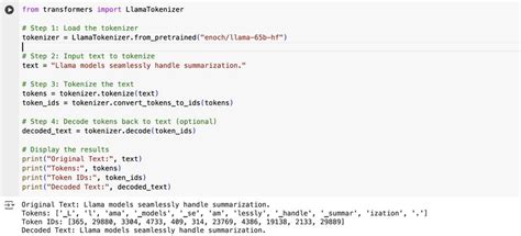 Ai Naturallanguageprocessing Tokenization Llamamodel Metaai… Prabhitha Nagarajan