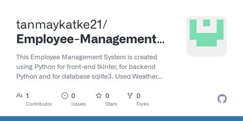 GitHub Tanmaykatke Employee Management System This Employee Management System Is Created