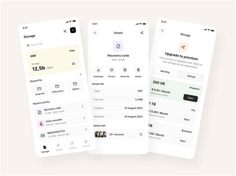 Storage Mobile Ui By Luky Erdiand 🦖 For Morva Labs On Dribbble