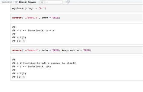 R Knitr And Source Function How To Preserve Source File Comments For