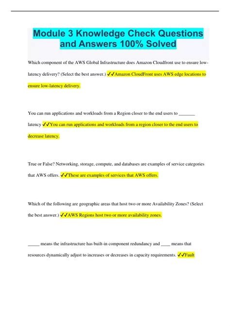 Module 3 Knowledge Check Questions And Answers 100 Solved Module 3 Knowledge Check Stuvia Us