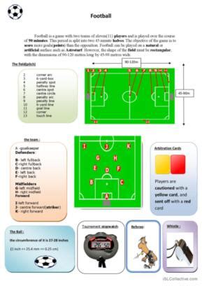 Football English ESL Worksheets Pdf Doc