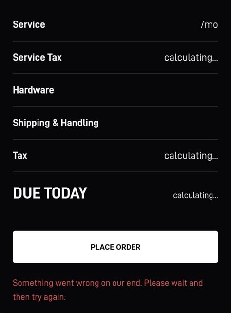 ordering issue r starlink