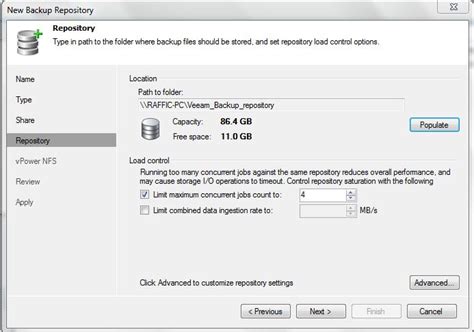 Creating Backup Repository In Veeam Backup And Replication 65