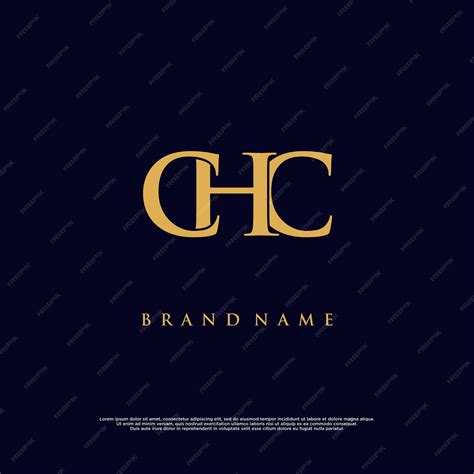 Premium Vector Luxury Modern Combination Chc Abstract Vector Logo