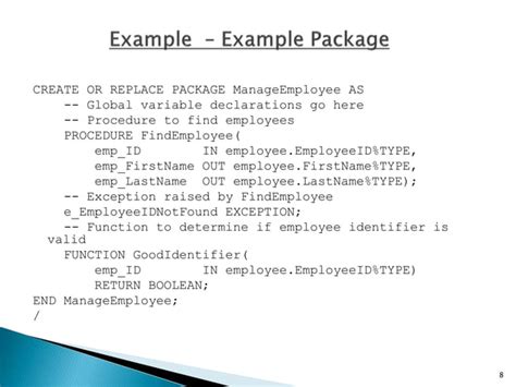 packages in pl sql pptx