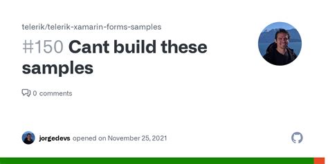 Cant Build These Samples Issue 150 Telerik Telerik Xamarin Forms Samples GitHub