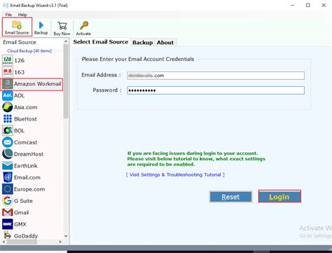 amazon aws workmail backup download amazon workmail emails