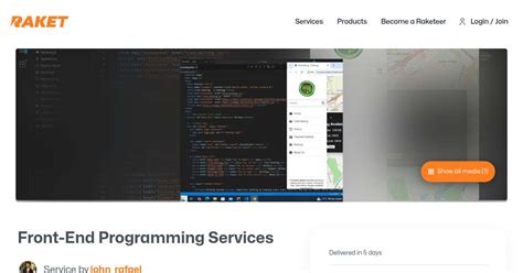 front end programming services by john rafael raket ph