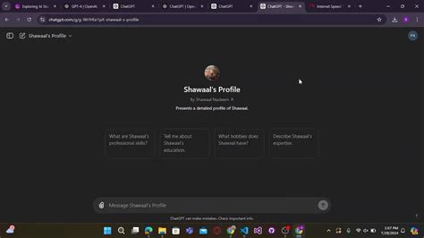 Shawaal Nadeem On Linkedin Ai Chatgpt Personalbranding Linkedin Professionalprofile