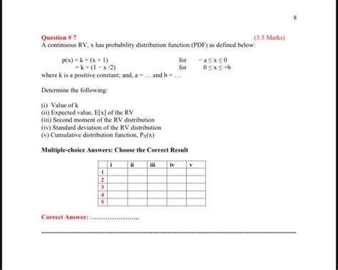 Solved A Continuous RV X Has Probability Distribution Chegg
