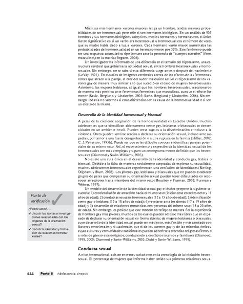 Lectura S Conducta Sexual Parte Adolescencia sinopsis Mientras más hermanos