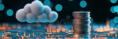 An Overview Of The Cloud Computing Concept Including Servers And Data Centers Stock Image