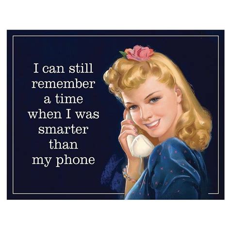 smarter than my phone tin sign