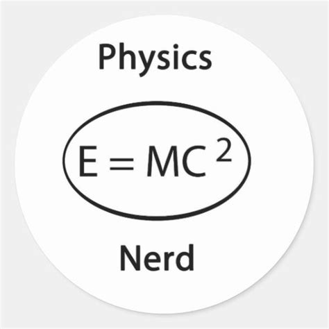 Physics Nerd Classic Round Sticker Zazzle