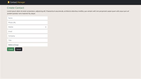 Contact Manager React APP