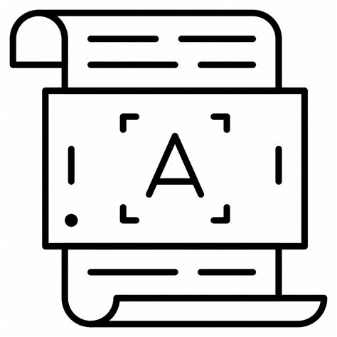 Application Character Mobile Ocr Optical Recognition Icon