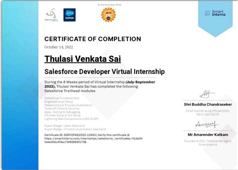 Thulasi Venkata Sai On Linkedin Hello Connections I Am Glad To Share That I Had Completed The