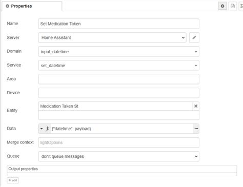 home assistant medication notification using node red totaldebug