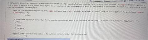 Solved OTHER In A Physics Lab Babes Are Conducting An Chegg Com