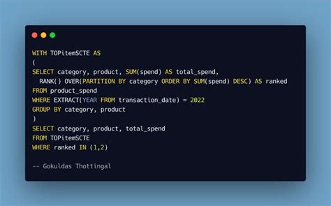 Gokuldas Thottingal On Linkedin Amazon Datalemur Sql Medium Dataanalytics Dataanalyst