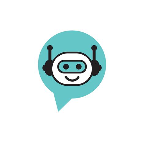 Robot Icon Bot Sign Design Chatbot Symbol Concept Voice Support Service Bot Online Support