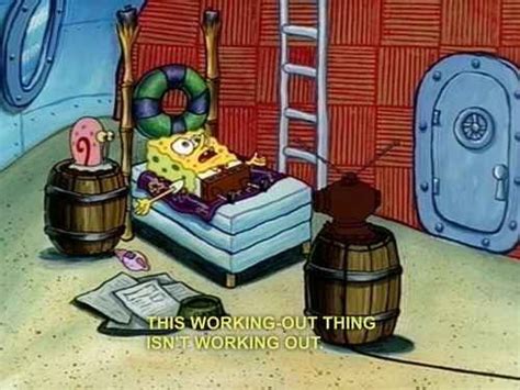 Exercise Is The Enemy Spongebob Spongebob Quotes Spongebob Funny