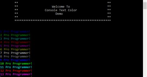 How To Change Color Of Text In C PProgramming