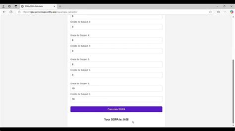 project cgpa and percentage calculator using html css and javascript
