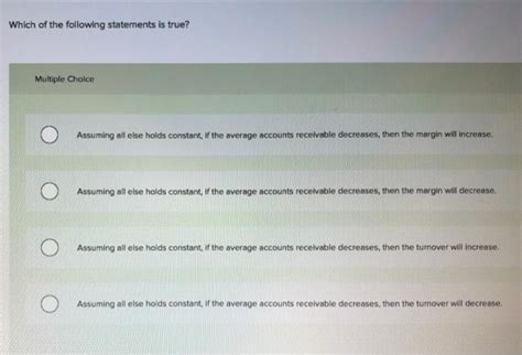 Solved Margin Is Calculated Using Which Of The Following