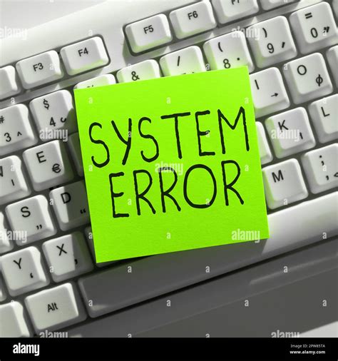 Conceptual Caption System Error Internet Concept Technological Failure Software Collapse Crash