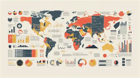 Detailed World Map Infographic With Data Visualizations Stock Image Image Of Information