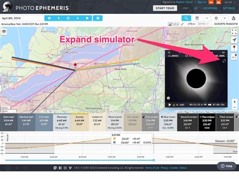 solar eclipse simulator help center