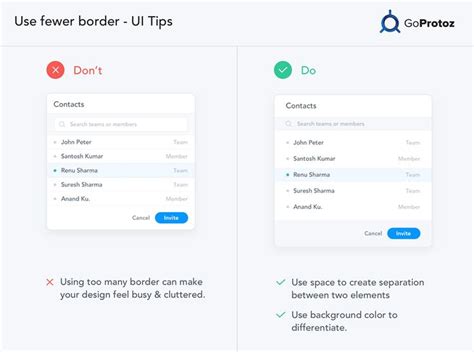 Mobile Ui Design Principles Fewer Borders More Spacing