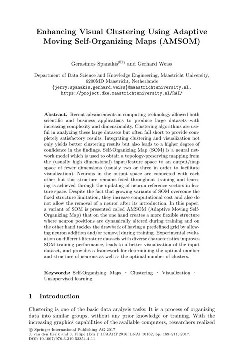 Pdf Enhancing Visual Clustering Using Adaptive Moving Self Organizing