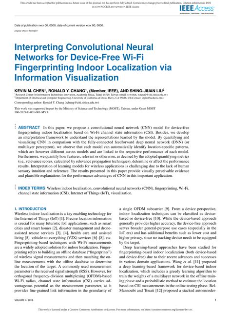Pdf Interpreting Convolutional Neural Networks For Device Free Wi Fi Fingerprinting Indoor