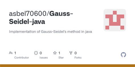 github asbel70600 gauss seidel java implementation of gauss seidel s